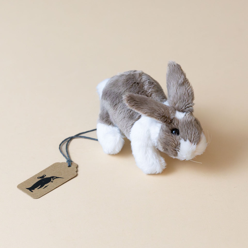 Little Bunny Finger Puppet | Grey & White