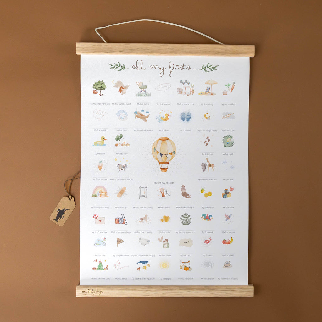 All My Firsts Interactive Art Print