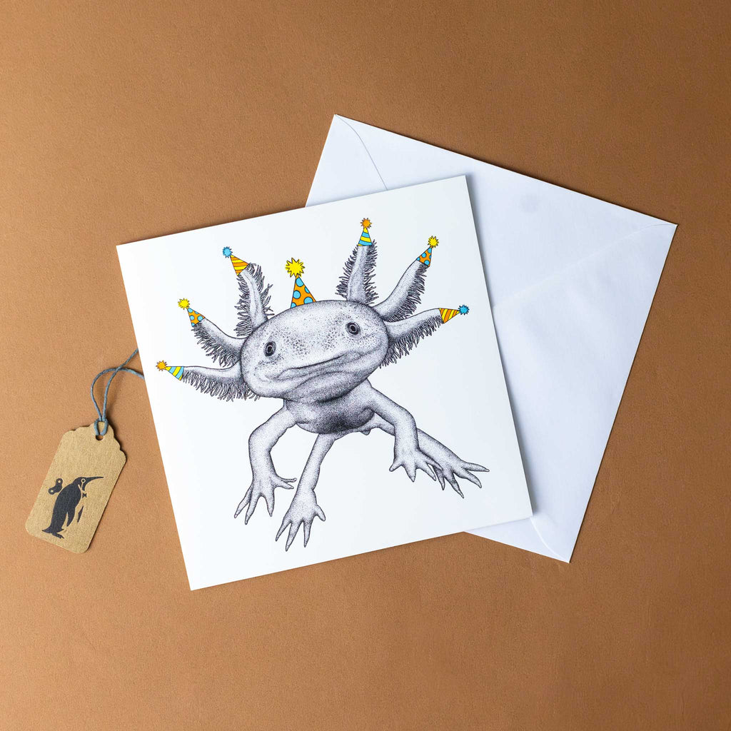 Axolotl Wishes Greeting Card