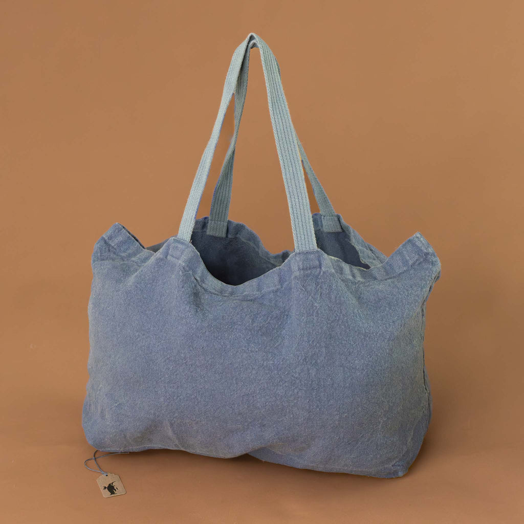 Belgian Linen Doudou Tote Bag | Indigo
