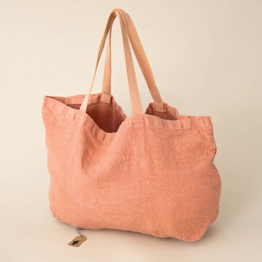 Belgian Linen Doudou Tote Bag | Terracotta