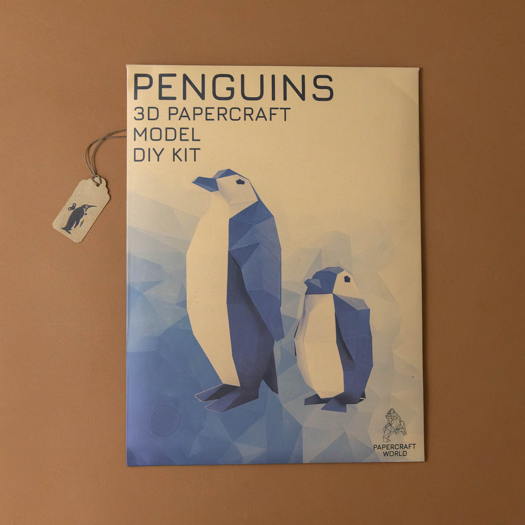 Build Your Own 3-D Origami Penguin Duo Model Kit