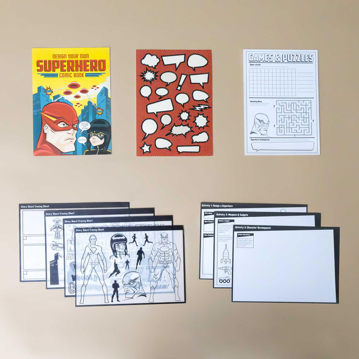 Design Your Own Superhero Comic Book – pucciManuli