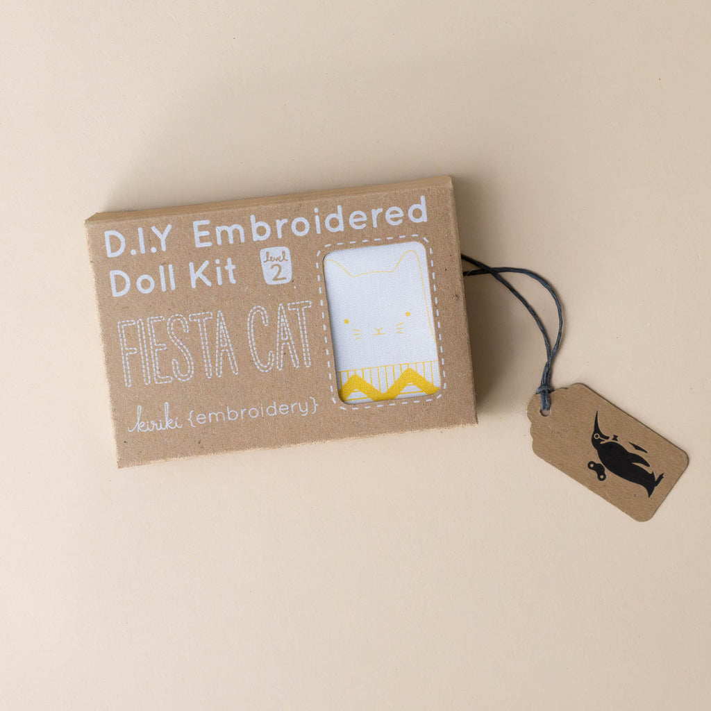 Make Your Own Embroidered Animal Kit | Fiesta Cat