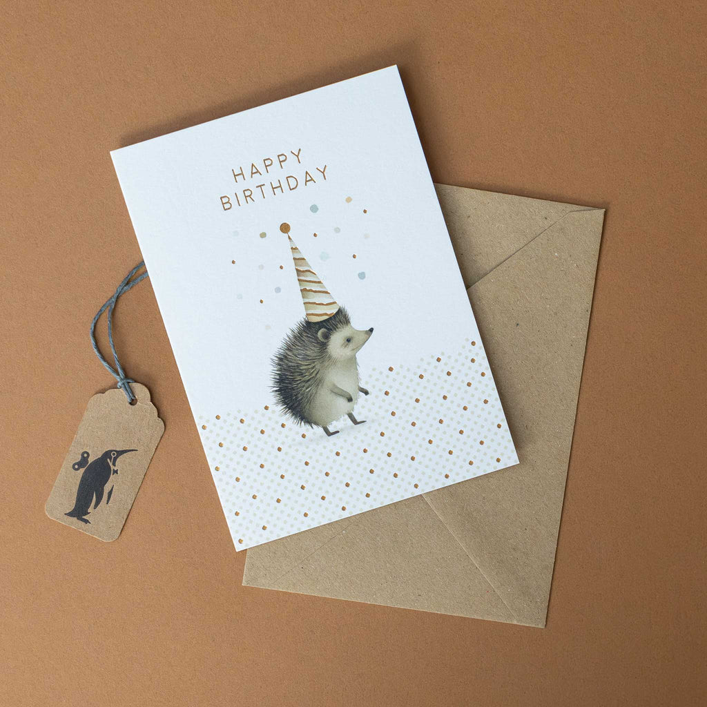 Oh Birthday Hedgehog Greeting Card