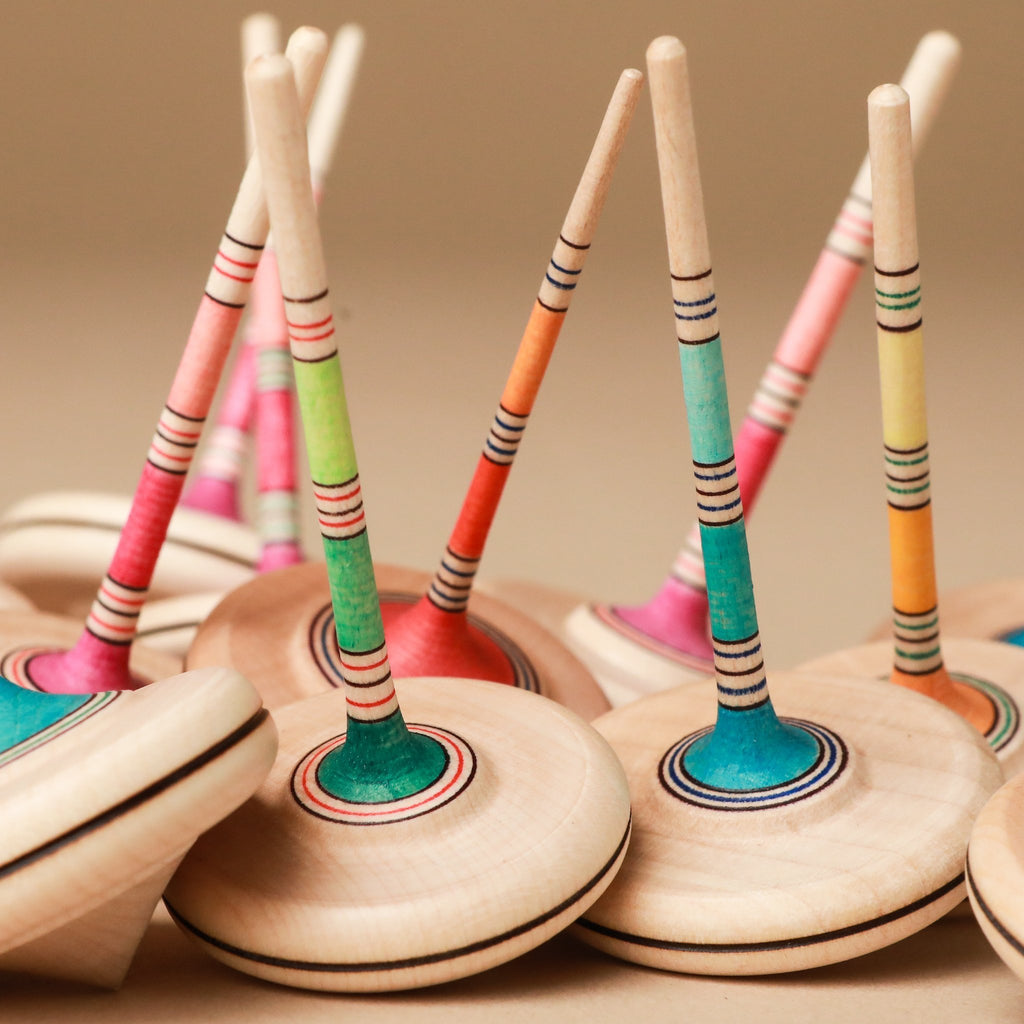 Spaghetti Wooden Spinning Top