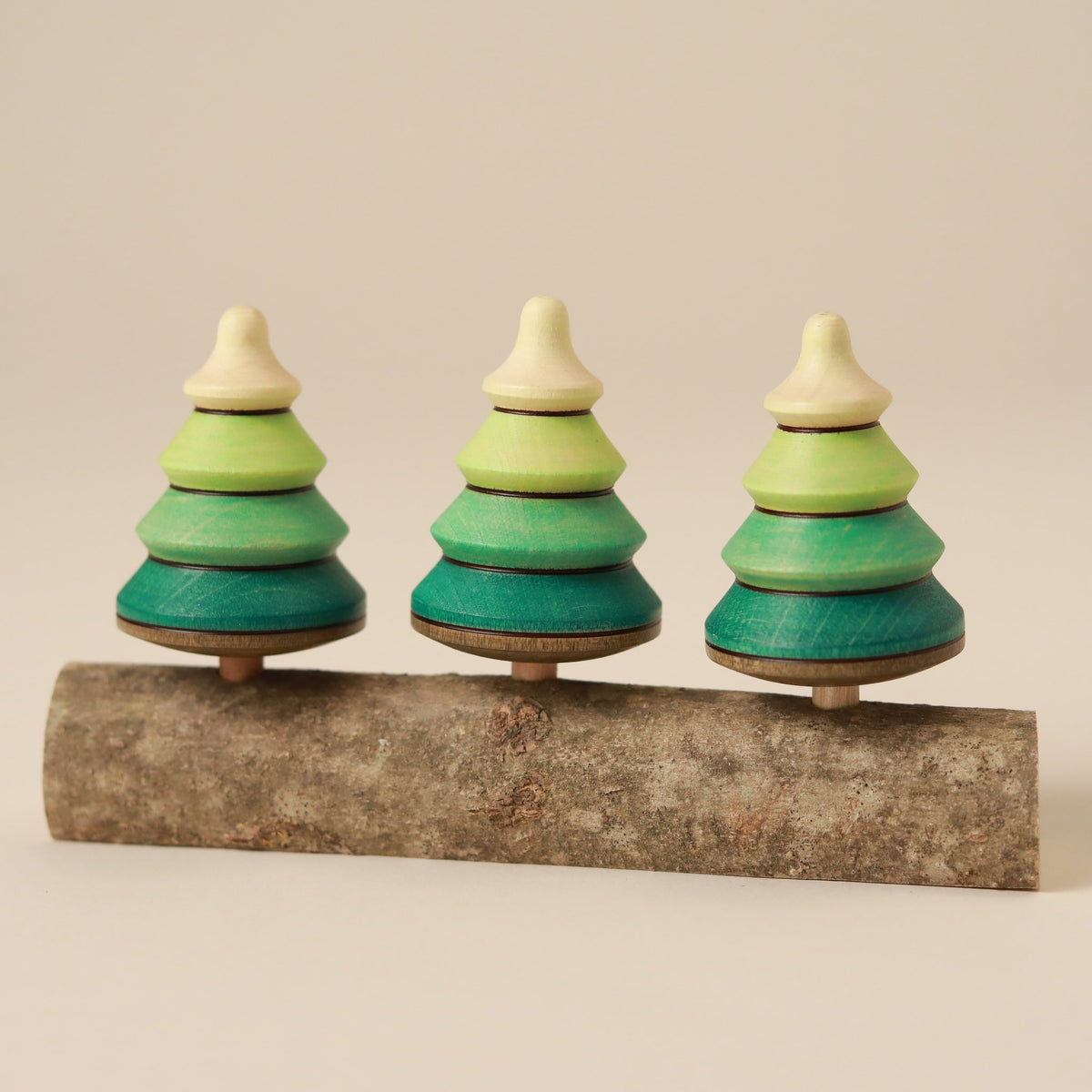 wooden spinning tops