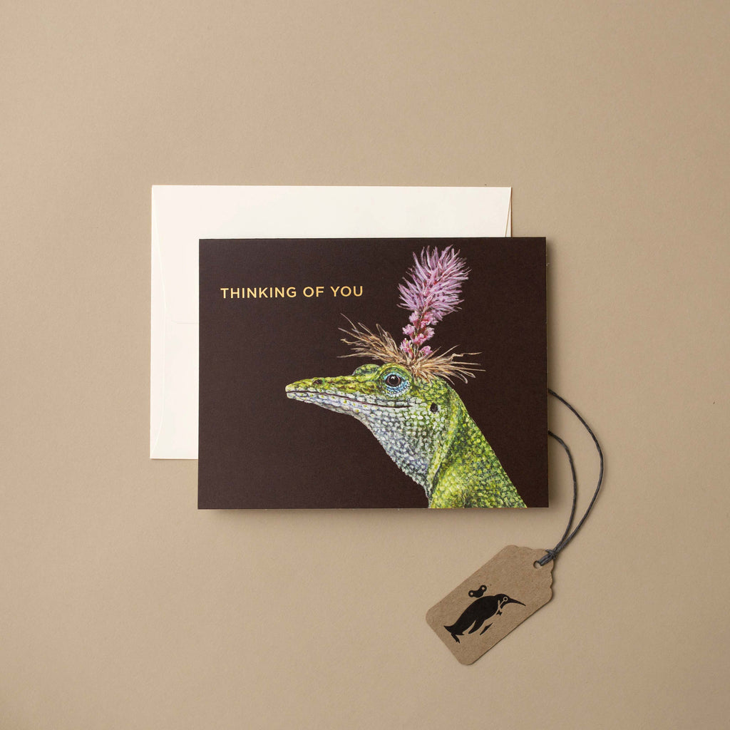 Bella Lizard Greeting Card