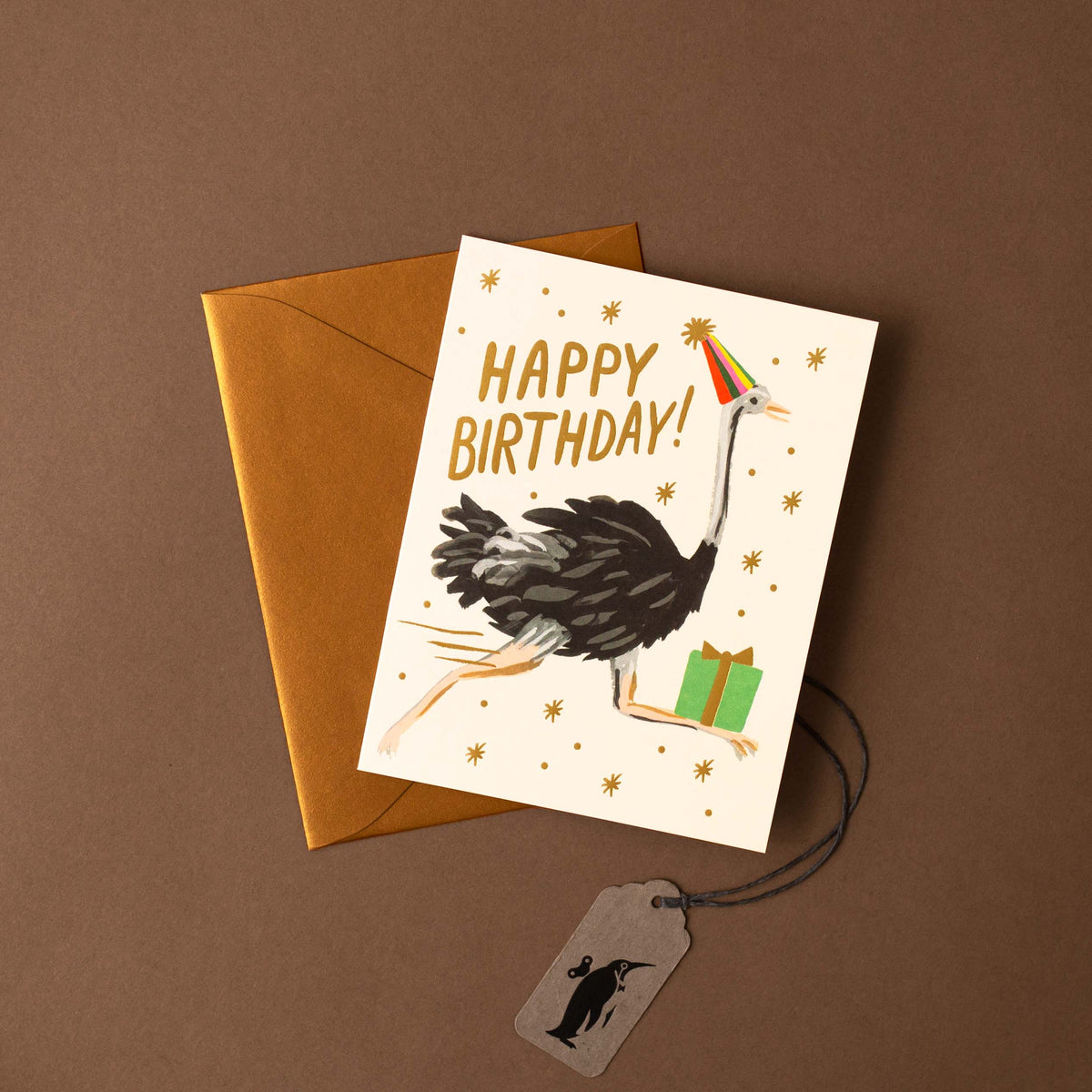 Ostrich Birthday Greeting Card – pucciManuli