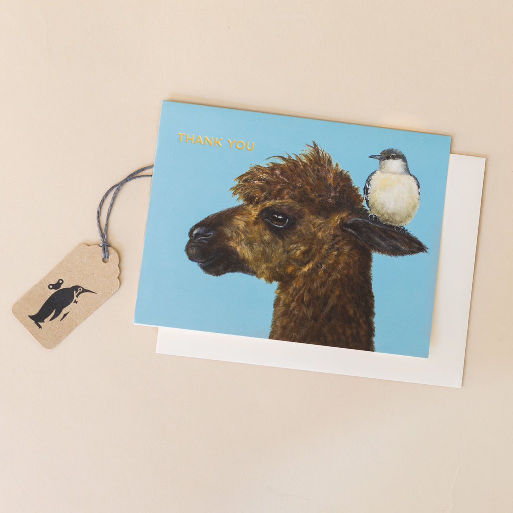 Thank You Alpaca Greeting Card
