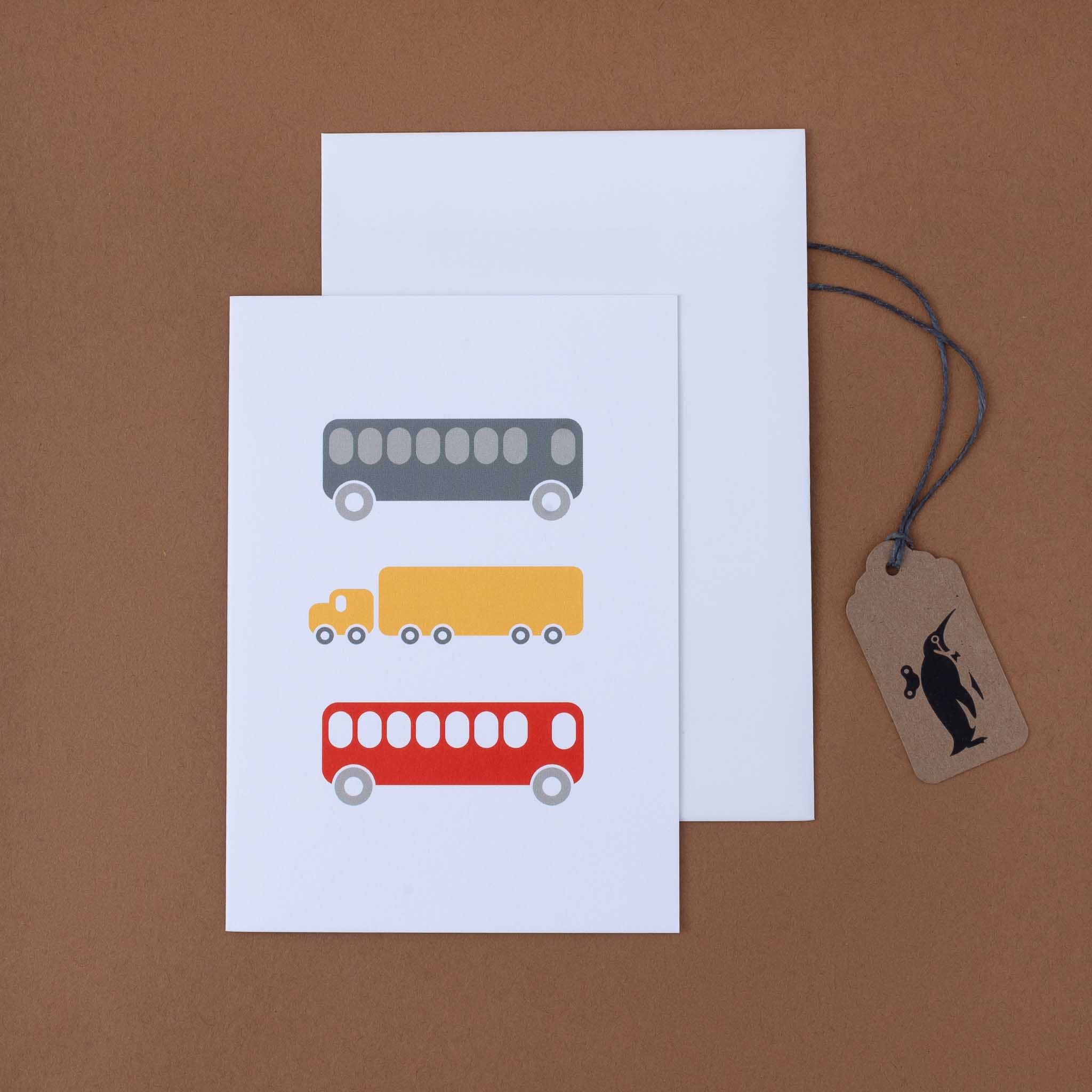 Truck and Bus Greeting Card – pucciManuli
