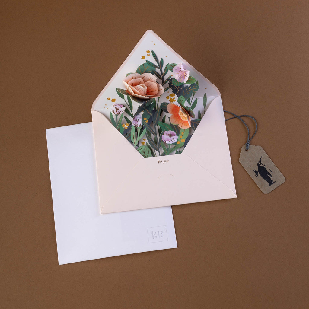 Wildflower Envelope Pop-Up Greeting Card
