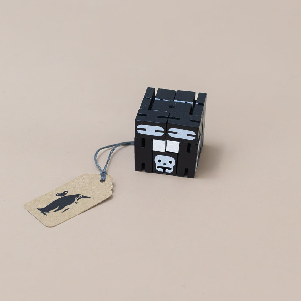 Wooden Micro Cubebot | Black Skeleton